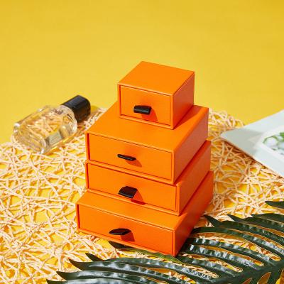China Cardboard Jewelry Drawer Storage Box Packaging Box Customized Logo With Velvet Insert for sale