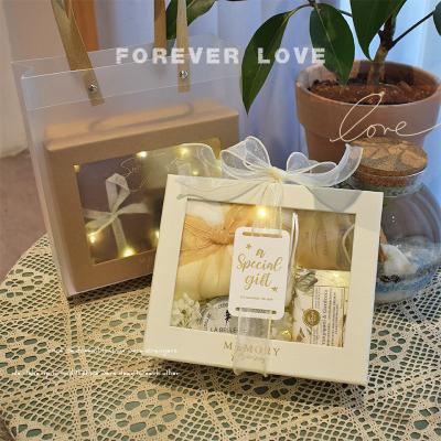 China Scarf Cardboard Gift Packaging Box Scented Candles Perfume Packaging Box With Lid for sale