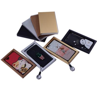 China Marble Grid Mobile Case Packaging Box Matt Plastic Window Cardboard Blister Packaging for sale