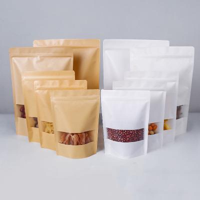 Cina Sacchetti di carta dell'alimento di Matt Laminated Ziplock White Kraft per l'imballaggio del caffè in vendita