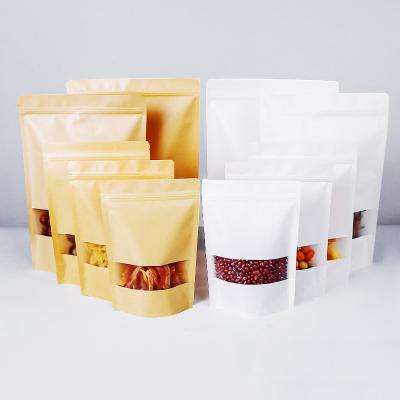 Cina Sacchetti di carta dell'alimento di Matt Laminated Ziplock White Kraft per l'imballaggio del caffè in vendita