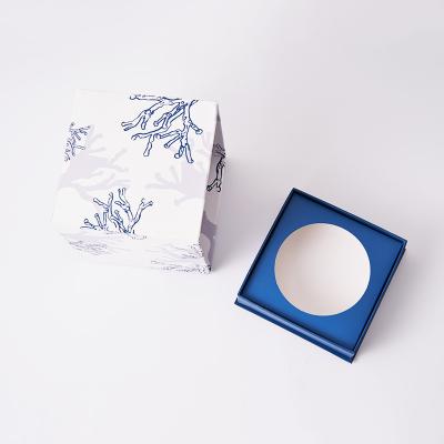 Cina Scatola su ordinazione della candela del CONTENITORE di REGALO del NUOVO di progettazione cartone bianco rigido di lusso di Logo Printed in vendita