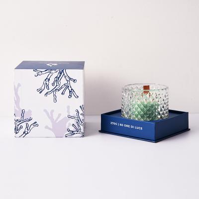 Cina Scatola su ordinazione della candela del CONTENITORE di REGALO del NUOVO di progettazione cartone bianco rigido di lusso di Logo Printed in vendita