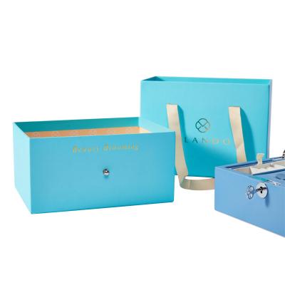 China Drawer  cardboard  packaging  box  with  silk for  jewelry  or  cosmetic  package for sale