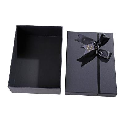 China Wholesale Rigid Cardboard Packaging Handmade Paper Gift Box With With Ribbon for sale