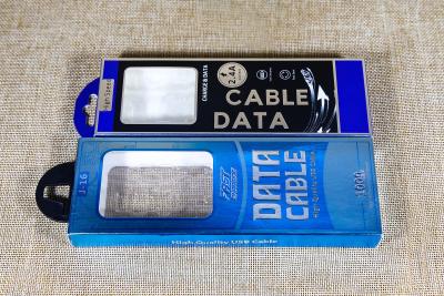 China USB Charging Data Cable Packaging Box Custom C1S Art Paper With Blister for sale