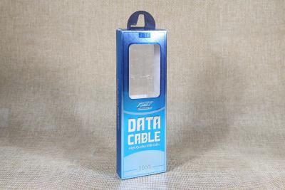 China USB Charging Data Cable Packaging Box Custom C1S Art Paper With Blister for sale