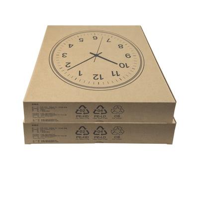 China Degradable Clock design Kraft Corrugated Mailers Packaging Box for sale