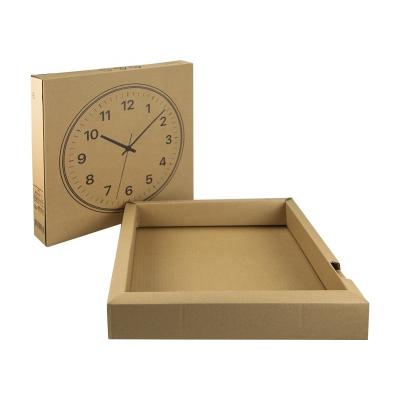 China Degradable Clock design Kraft Corrugated Mailers Packaging Box for sale