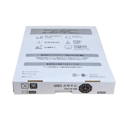 China Degradable Clock design Kraft Corrugated Mailers Packaging Box for sale