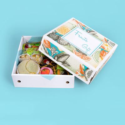 China Corrugated Takeway Apple Gift Box Packaging Fruit And Vegetable Packaging Boxes 3Layer for sale