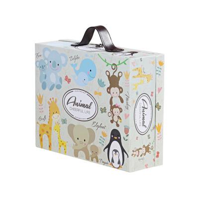 China Kundengebundener Logo Fixed Portable Gift Box Matt Lamination/heißes stempelndes Soem-ODM zu verkaufen