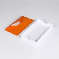 China Foldable White Orange Cardboard Gift Packaging Box Eco Friendly for sale