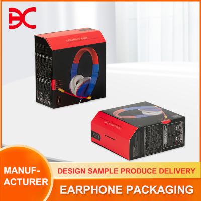 China C1S Art Paper Electronics Packaging Box Foldable Fashion Design for sale