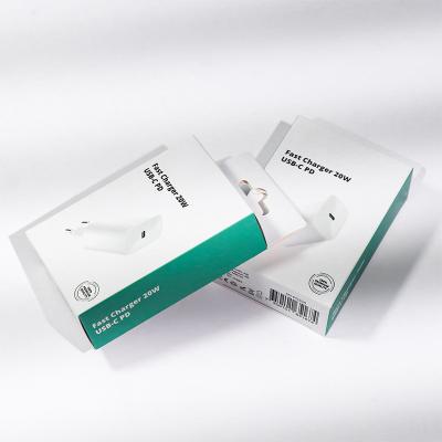China Recycable Foldable Packaging Paper Box For Charger Lightning Cable for sale