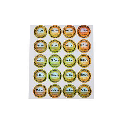 China Custom Made Business Round Sticker Labelsr CMYK 4 Color Offset Printing for sale