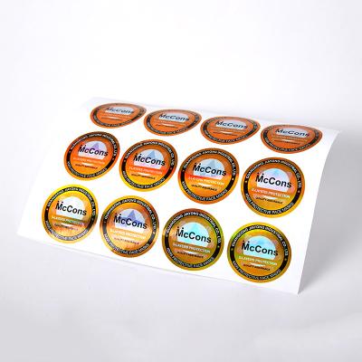 China Custom Made Business Round Sticker Labelsr CMYK 4 Color Offset Printing for sale