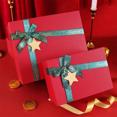China New Year Exquisite Cardboard Gift Packaging Box Candy Red Empty Box for sale