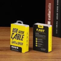 China Cable USB Electronic Product Data Cable Packaging Box PP Packaging Box With Handle for sale