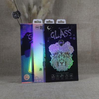 China High Quality Custom Coated Paper Box Phone Glass Screen Protector Packaging Box for sale