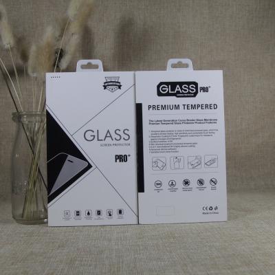 China Cell Phone Screen Protector Coated Paper Glass Screen Protector Packaging Box for sale