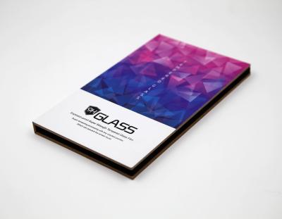 Cina Cartone di imballaggio di carta protettore schermo di vetro temperato per telefono cellulare in vendita