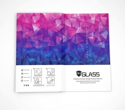 Cina Cartone di imballaggio di carta protettore schermo di vetro temperato per telefono cellulare in vendita