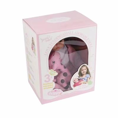 China Op maat gemaakt logo Klappend Roze Kartonnen Doos Kinderen Kinderen Poppen Speelgoed Verpakking Geschenkdoos for sale
