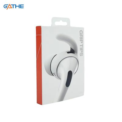 China OEM White Foldable Electronic Cardboard Box For Earphone Packaging Paper Boxes With Handle for sale