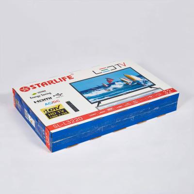 중국 사용자 지정 로고 접는 밸브 종이 상자 전자 포장 상자 대형 스마트 TV 포장용 배송 상자 판매용