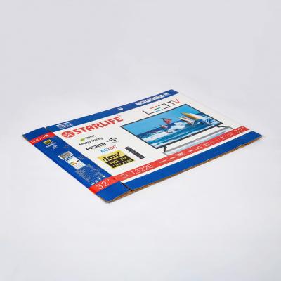 중국 사용자 지정 로고 접는 밸브 종이 상자 전자 포장 상자 대형 스마트 TV 포장용 배송 상자 판매용