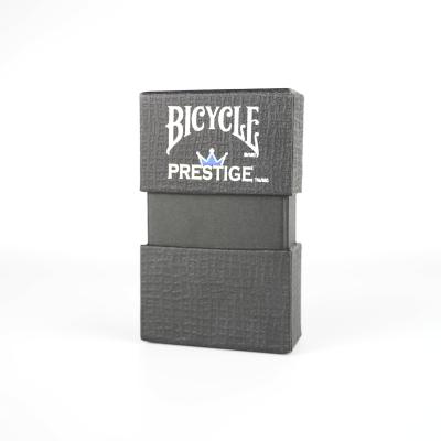 China Playing Cards Lid And Base Packaging Box with Custom Hot Foil Silver Stamping Logo for sale
