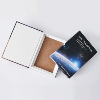 China Customized Logo Bogus Book Decorative Clamshell Boxes for Books Magazines Storage for sale