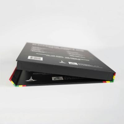 China Custom Full Color Printing Book Shape Cardboard Box CD Packing Box With Logo Magnetic Closure for sale