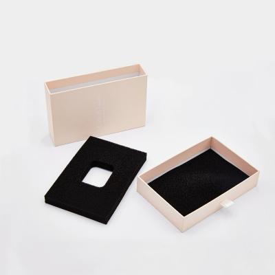 China Phone Cover Cardboard Drawer Boxes , Custom EVA Foam Inner Tray Phone Case Box Packaging for sale