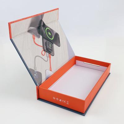 China Personalised Custom Logo Electronic Packaging Magnetic Closure Packaging Box For Power Bank for sale