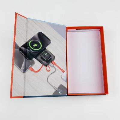 China Personalised Custom Logo Electronic Packaging Magnetic Closure Packaging Box For Power Bank for sale