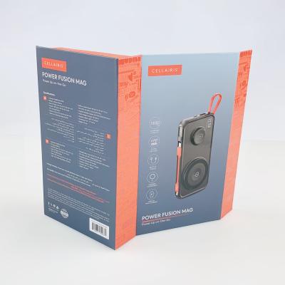 China Personalised Custom Logo Electronic Packaging Magnetic Closure Packaging Box For Power Bank for sale