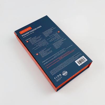 China Personalised Custom Logo Electronic Packaging Magnetic Closure Packaging Box For Power Bank for sale