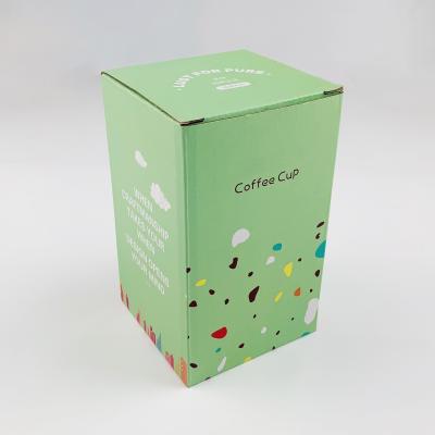China Custom Tea Coffee Cup Packaging Box Mug Gift Paper Package Box with Logo for Glass Cups for sale
