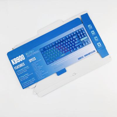 China Custom Branded Box Uv Sliver Hot Stamping Foil Computer Mouse And Keyboard Packaging Box for sale