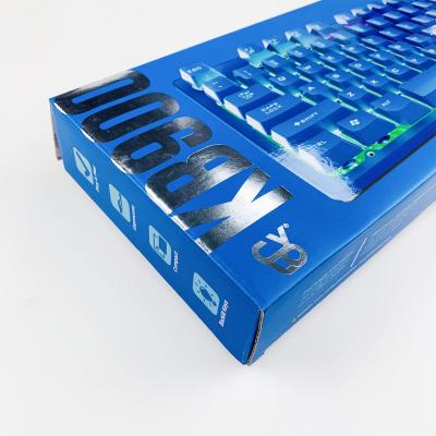 China Custom Branded Box Uv Sliver Hot Stamping Foil Computer Mouse And Keyboard Packaging Box for sale