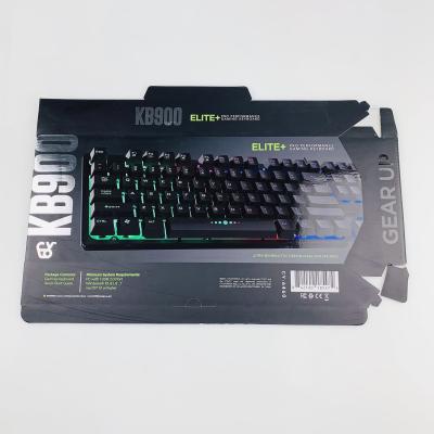China Custom Logo Electronic Packaging Box Keyboard Box Computer Accessories Packaging Folding Box for sale
