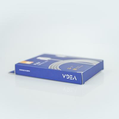 China Custom Folding Storage Box Mobile Phone Usb Data Cable Packaging Box For Car Charging Cable for sale