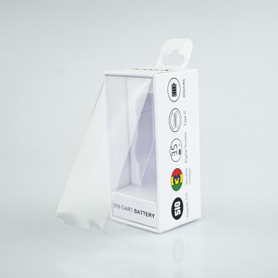 China New Design Electric Car Phone Charger Box Usb Car Charging Packaging Boxes With Transparent Pvc Film Window for sale