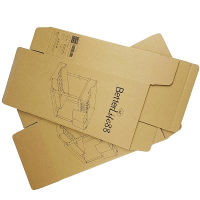 China Custom Foldable Kraft Paper Box Package Corrugated Mailer Shipping Mailing Carton Packaging Boxes For Shelves for sale