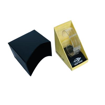 China Custom Logo Rigid Watch Display organizer Gift Packaging Box with Detachable holder tray for watches box for sale