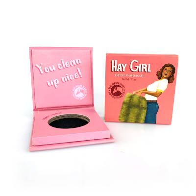 China Custom Logo Flip Rigid Cardboard Cosmetics Paper Boxes Magnetic Eyeshadow Blush Palette Gift Packaging boxes for Cosmetics for sale