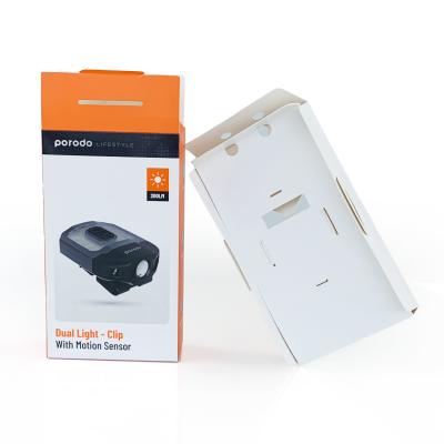 중국 공장 맞춤형 클립 LED 손전등 램프 포장 상자 헤드 램프 종이 상자 이중 조명용 종이 삽입물 포함 판매용