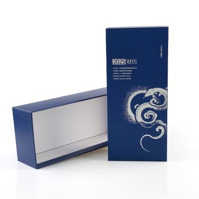 China Custom Silver Hot Foil Gift Countdown Advent Calendar Packaging Box Gift Paper Boxes for sale
